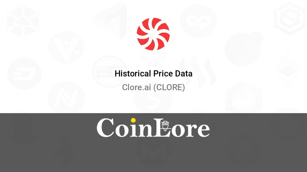 Clore.ai CLORE Historical Prices CoinLore