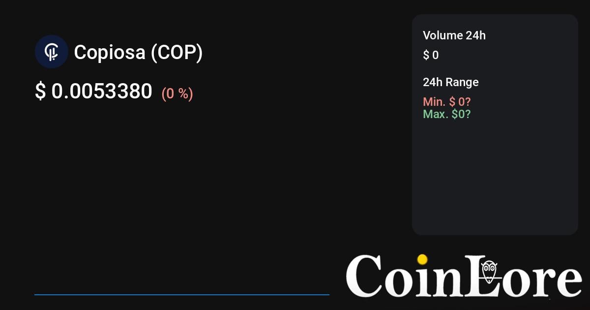 Copiosa COP CoinLore