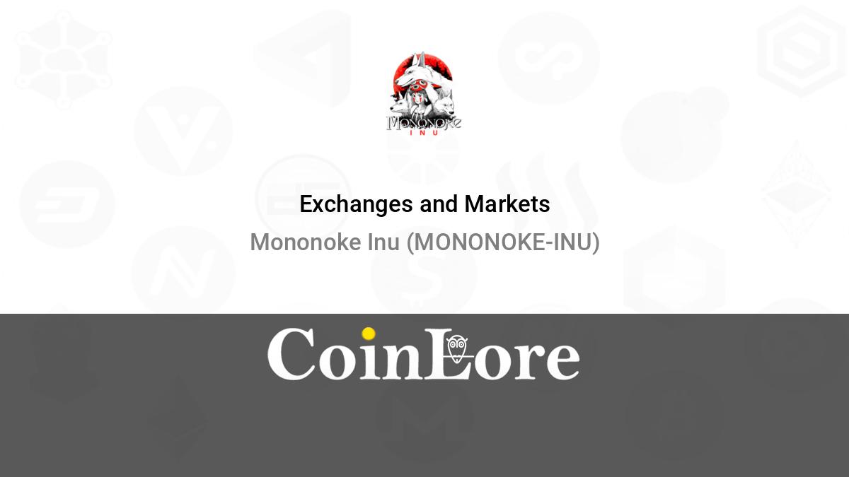 Mononoke Inu MONONOKE INU Exchanges Where to Buy Sell Trade