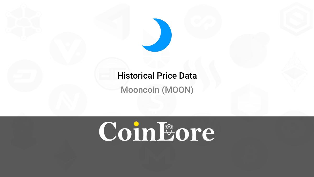 Mooncoin MOON Historical Prices CoinLore