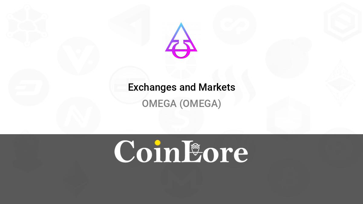 OMEGA OMEGA Exchanges Where to Buy Sell Trade CoinLore