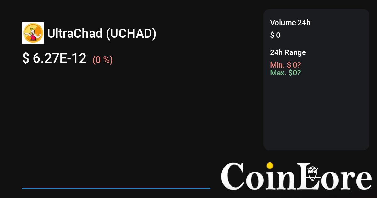 UltraChad Price, Chart, Market Cap, UCHAD Coin Essentials